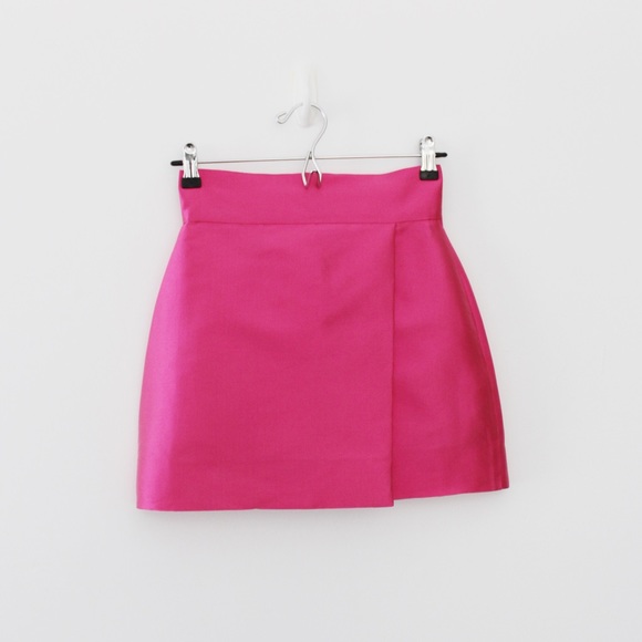 SKRT | Skirts | Skrt Ronna Sculptural Silk Blend Mini Skirt Nwt | Poshmark